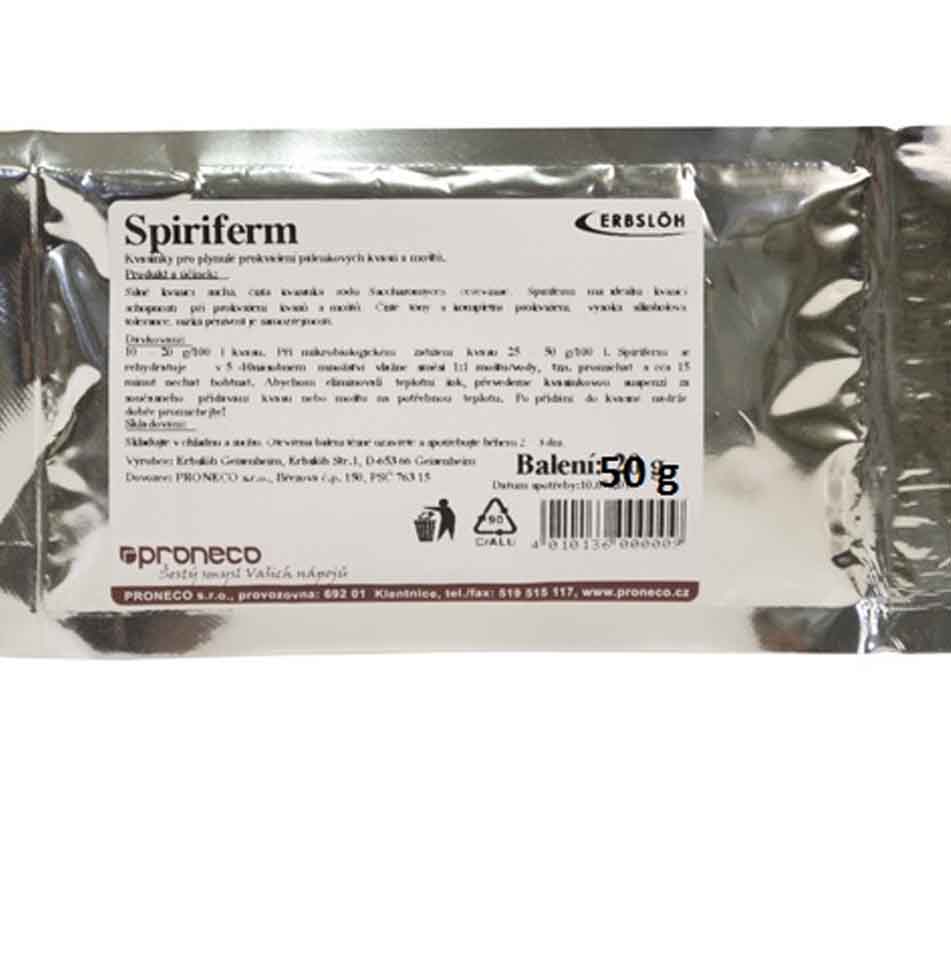 🍇 Kvasinky Spiriferm pro ovocné mošty a kvasy 50 g